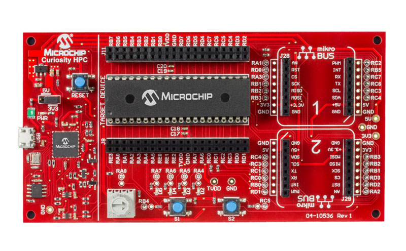 Placa de desarrollo Curiosity - Microchip Technology | DigiKey